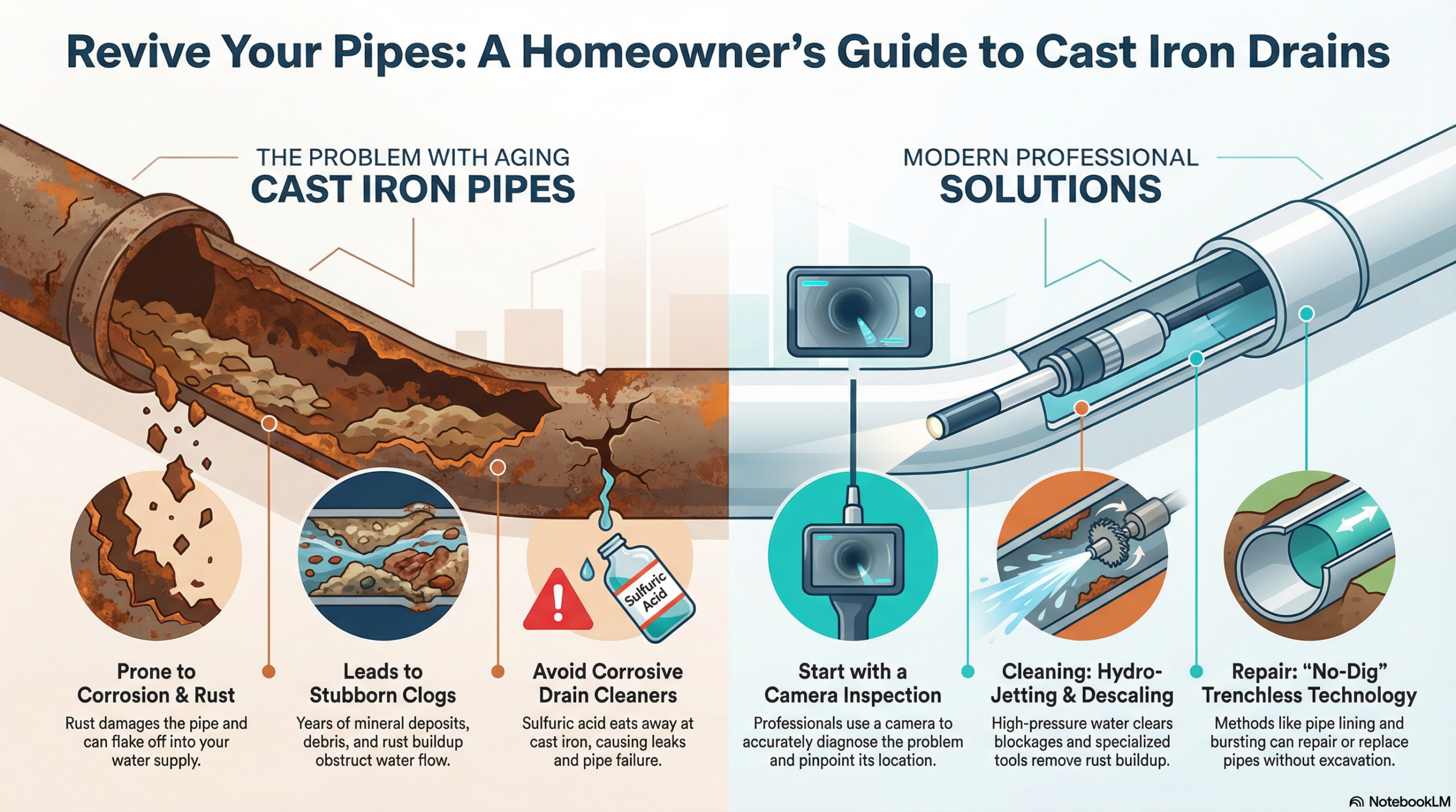 How to Clear a Cast Iron Drain Pipe: Tips and Methods - NW Sewer